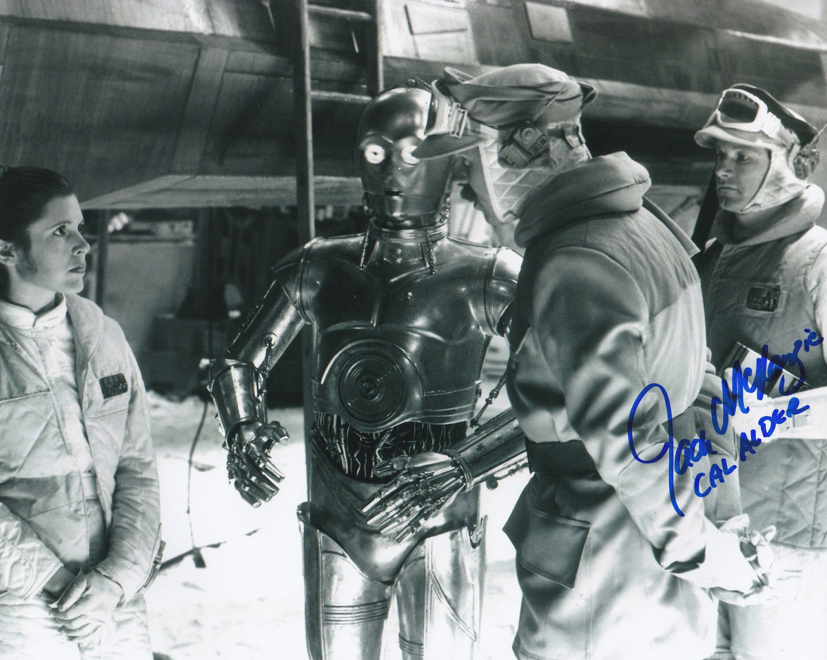 Jack McKenzie 10x8 signed in Blue Star Wars – Showmasters Comic Con Official Autograph Shop