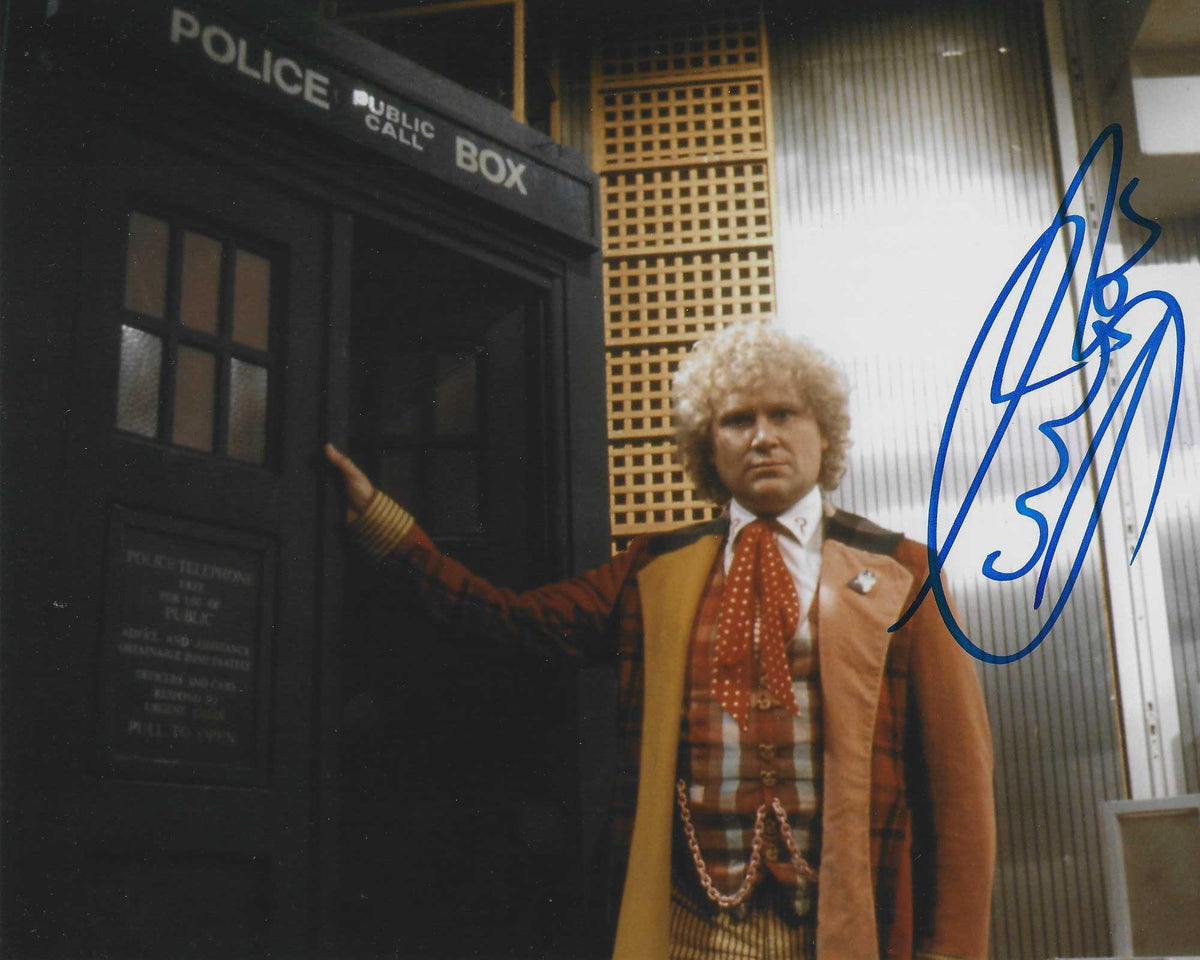 Colin Baker 10 X 8 Signed In Blue Doctor Who – Showmasters Comic Con ...