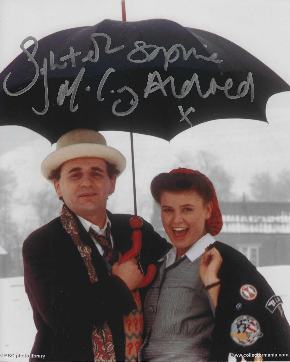 Sylvester McCoy and Sophie Aldred 10 X 8 Signed In Silver Doctor Who ...
