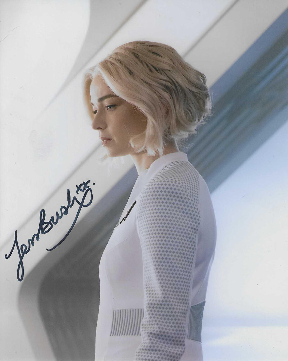 Jess Bush 10x8 signed in Black Star Trek – Showmasters Comic Con ...