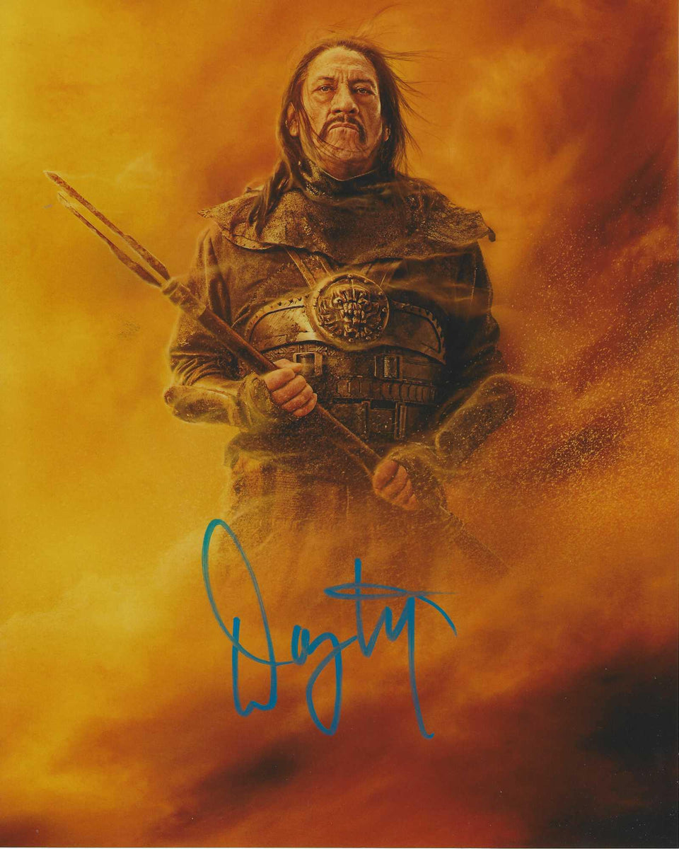 Danny Trejo signed 10x8 in Blue Paint pen Book Of Boba Fett ...