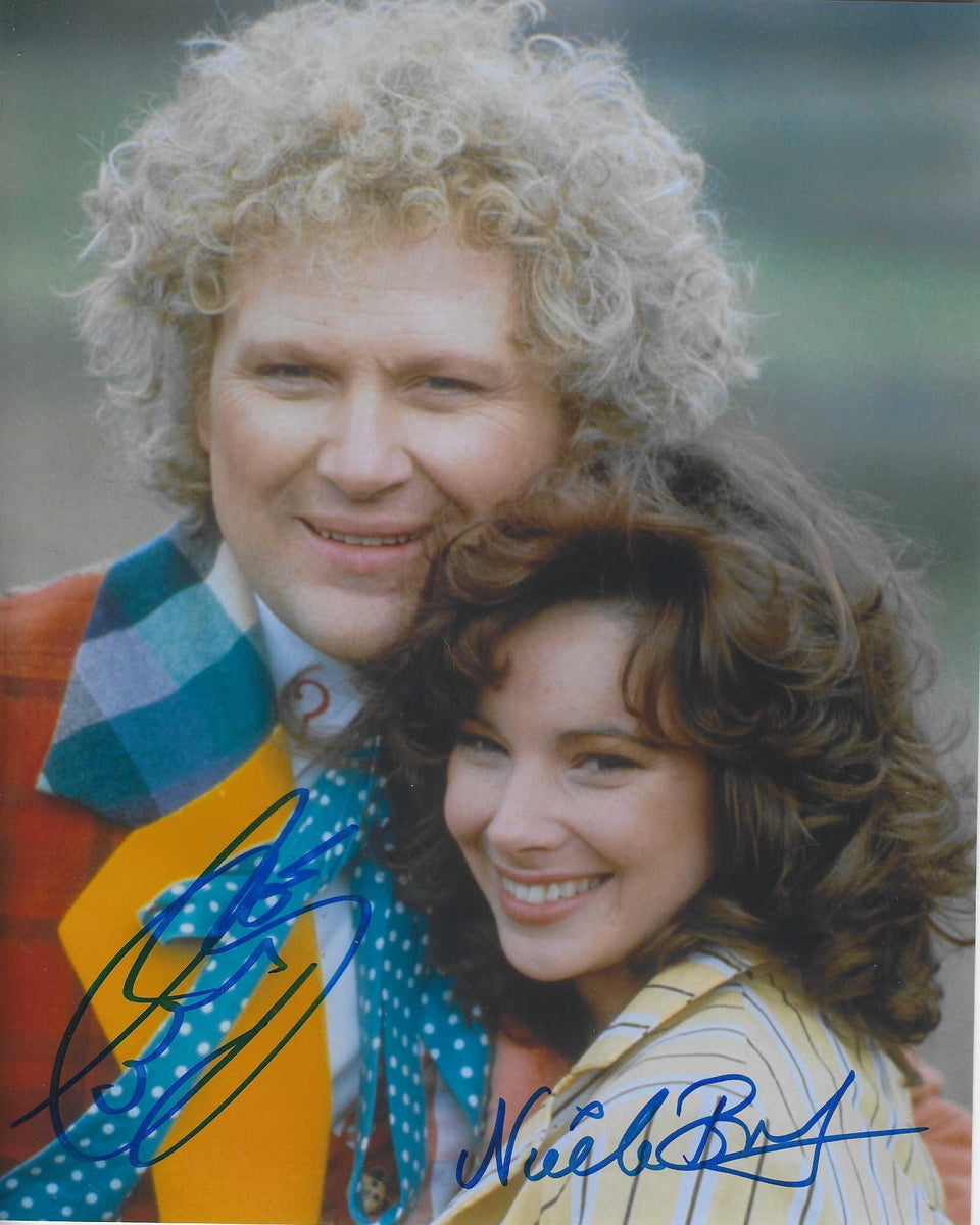 Colin Baker And Nicola Bryant 10x8 signed in Blue – Showmasters Comic ...