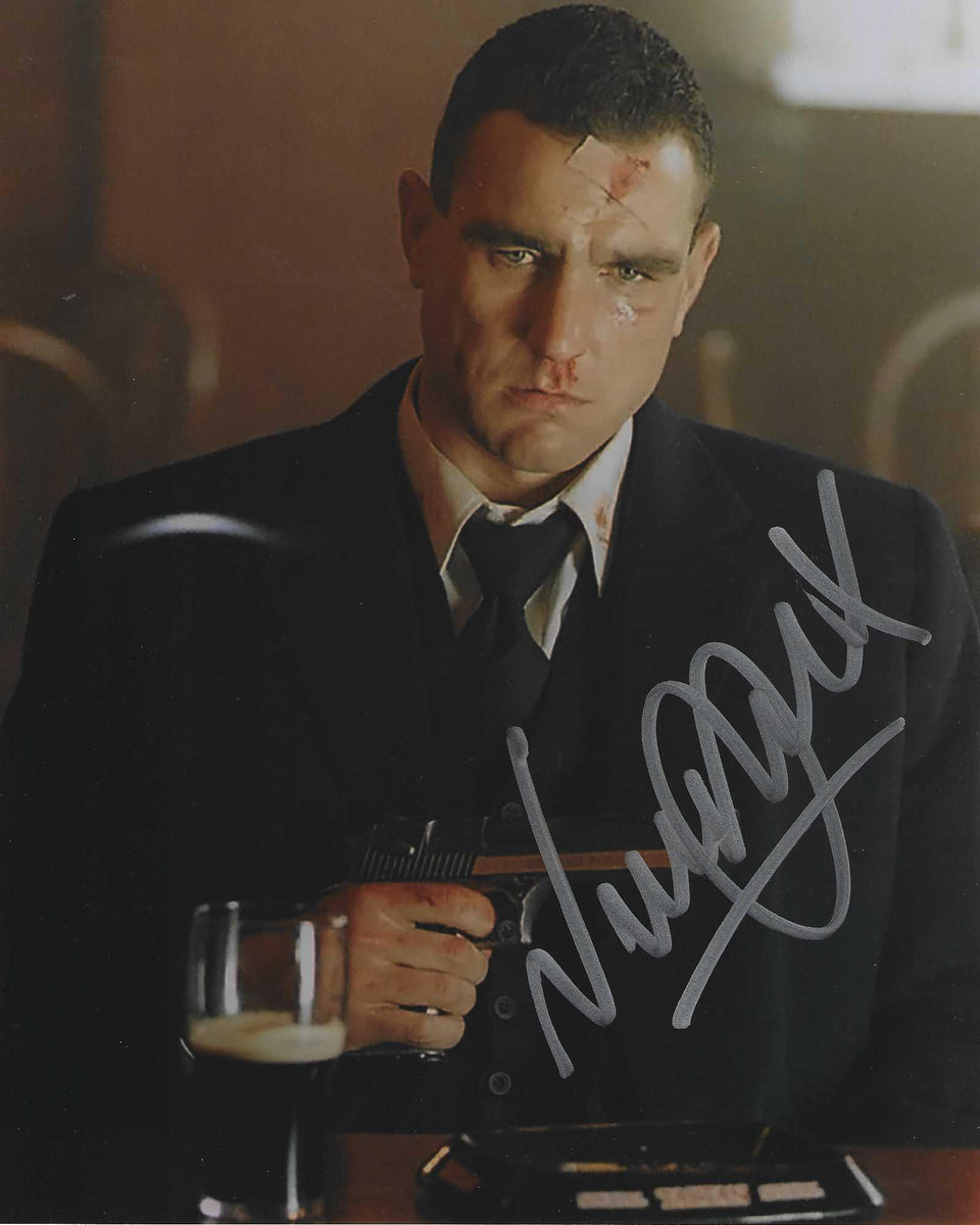 Vinnie Jones 10x8 Signed In Silver – Showmasters Comic Con Official ...