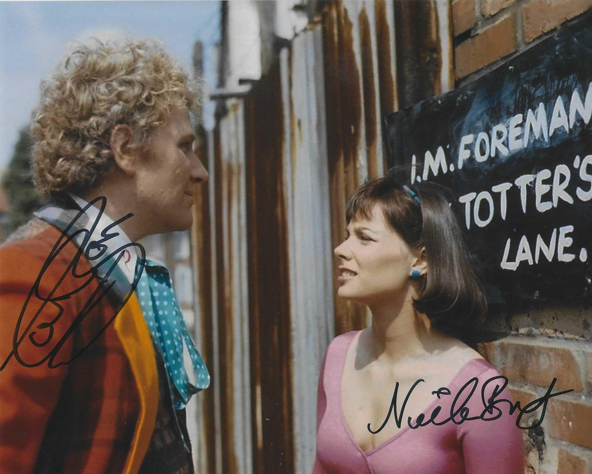 Colin Baker and Nicola Bryant 10 X 8 Signed In Black Doctor Who ...