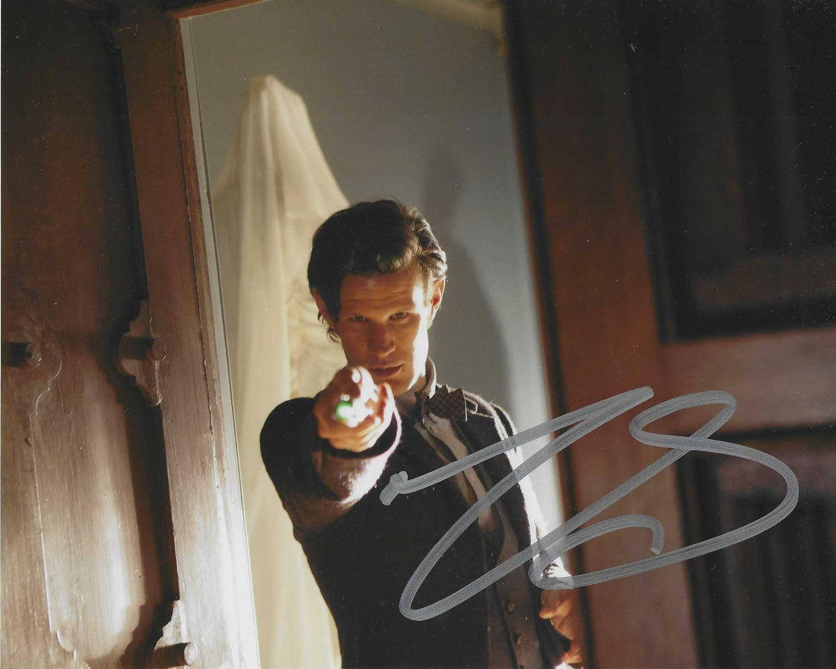 Matt Smith signed 10x8 in Silver Doctor who – Showmasters Comic Con ...