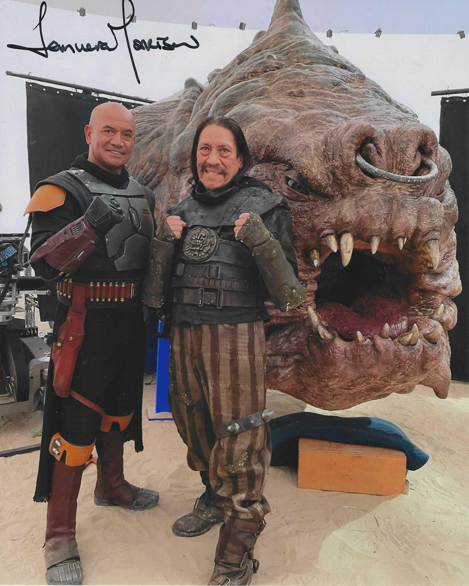 Temuera Morrison signed 10x8 in Black Book Of Boba Fett – Showmasters ...