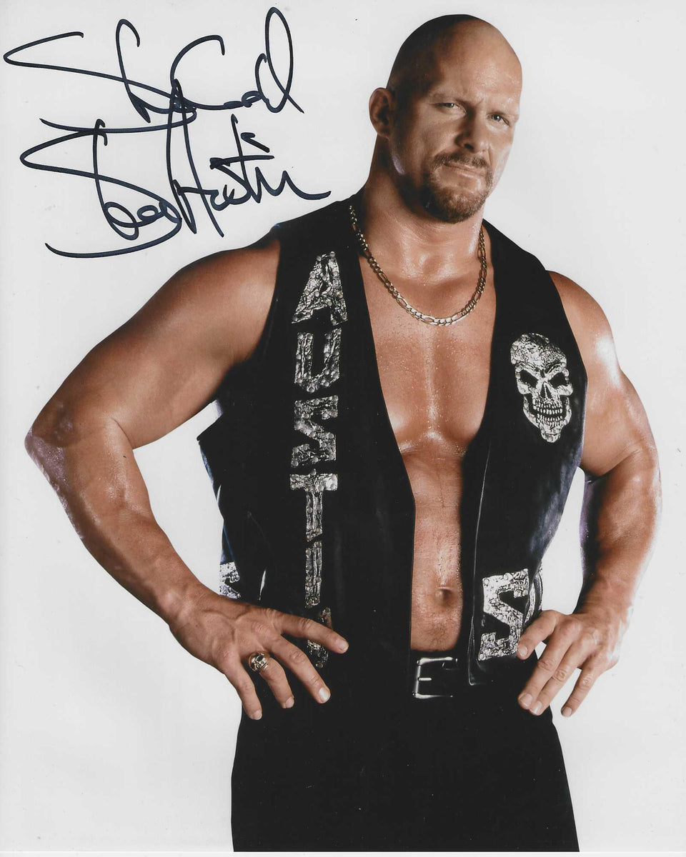 Stone Cold Steve Austin 10 X 8 Signed In Black – Showmasters Comic Con ...