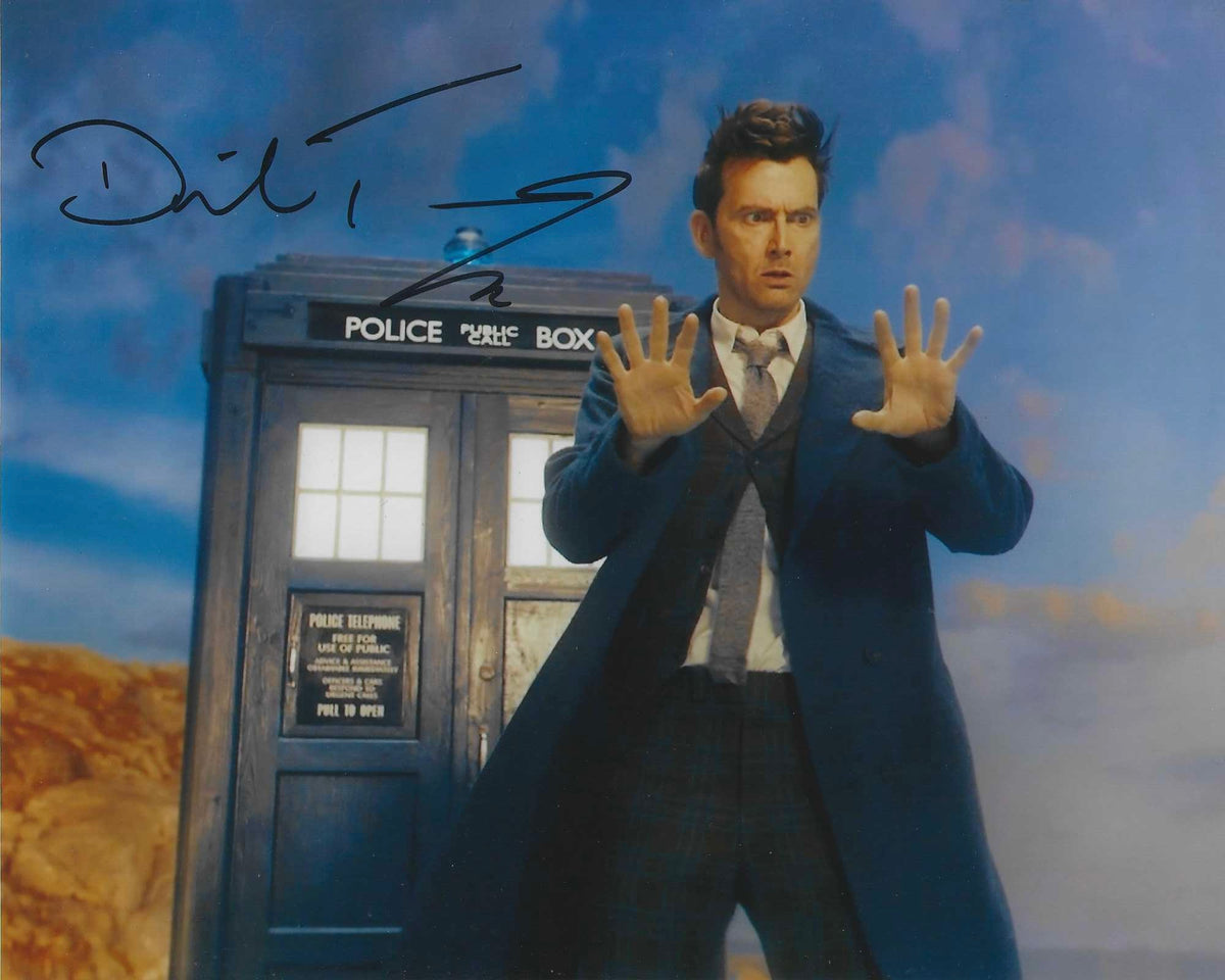 David Tennant 10 X 8 Signed In Black – Showmasters Comic Con Official ...