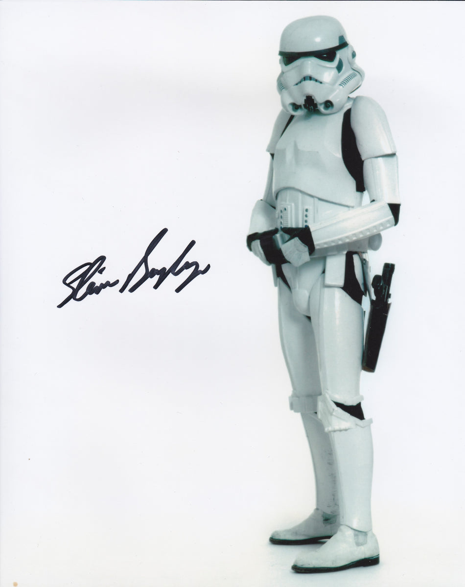 Stephan Bayley 10x8 signed in Black Star Wars A New Hope – Showmasters ...