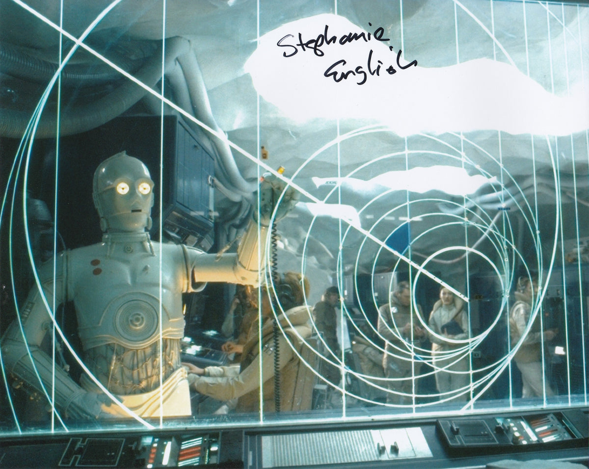 Stephanie English 10x8 signed in Black Star Wars Empire Strikes Back ...