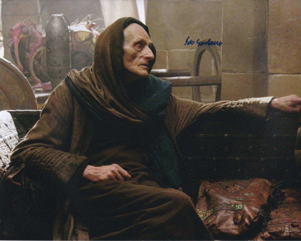 Salo Gardener 10x8 signed in Blue Star Wars The Force Awakens ...