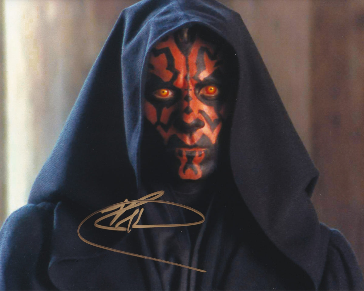 Ray Park 10x8 signed in Gold Star Wars – Showmasters Comic Con Official ...