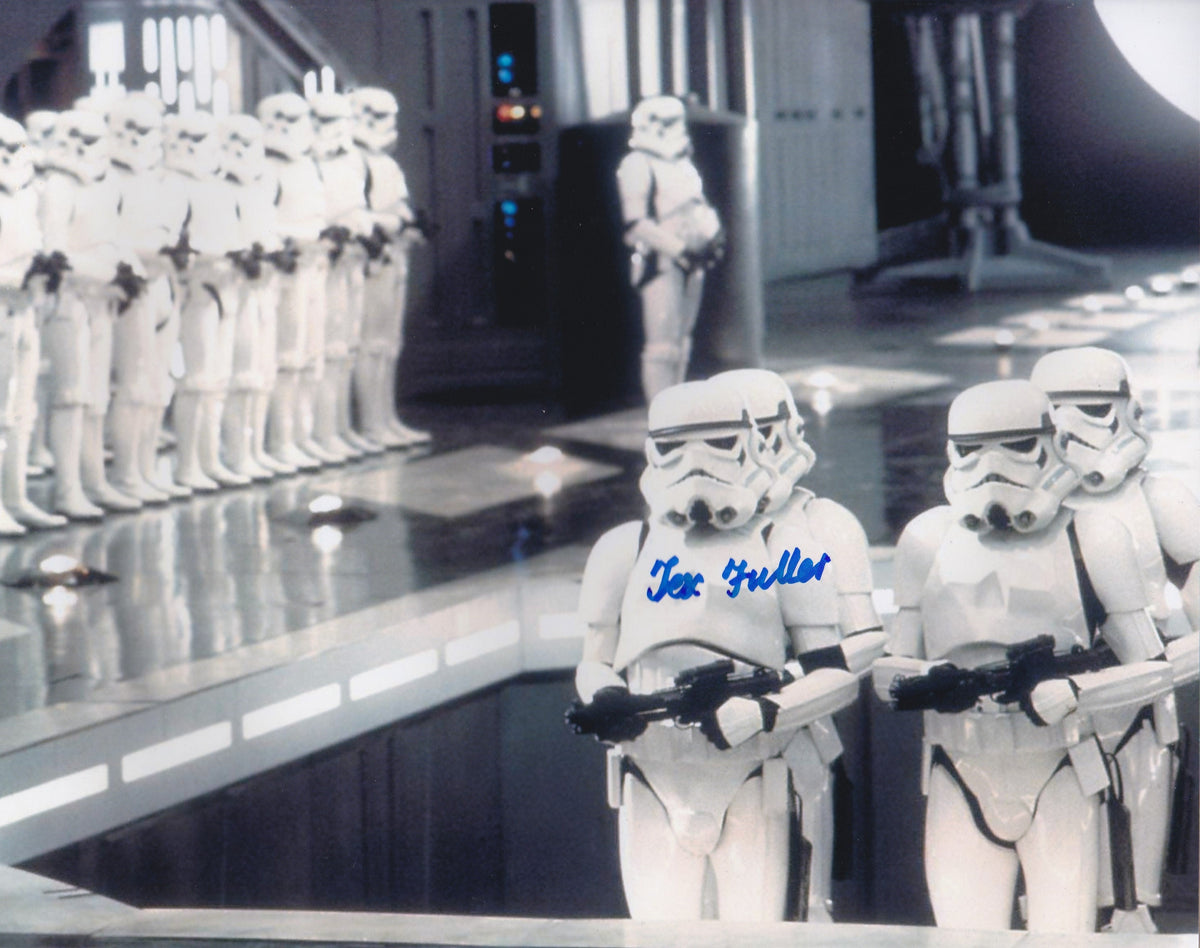Tex Fuller 10x8 signed in Blue Star Wars – Showmasters Comic Con ...