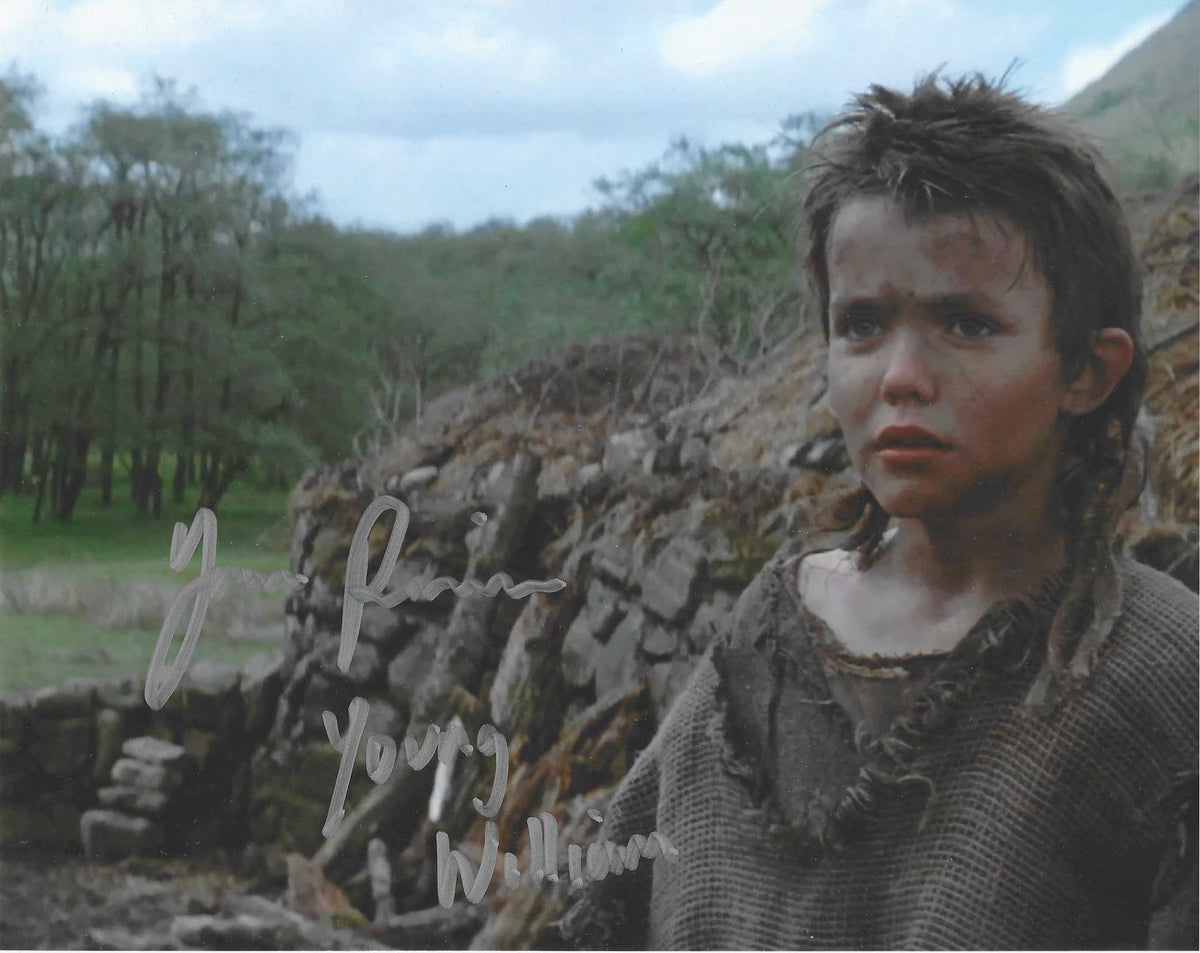 James Robinson Braveheart 10x8 Signed in Silver – Showmasters Comic Con ...