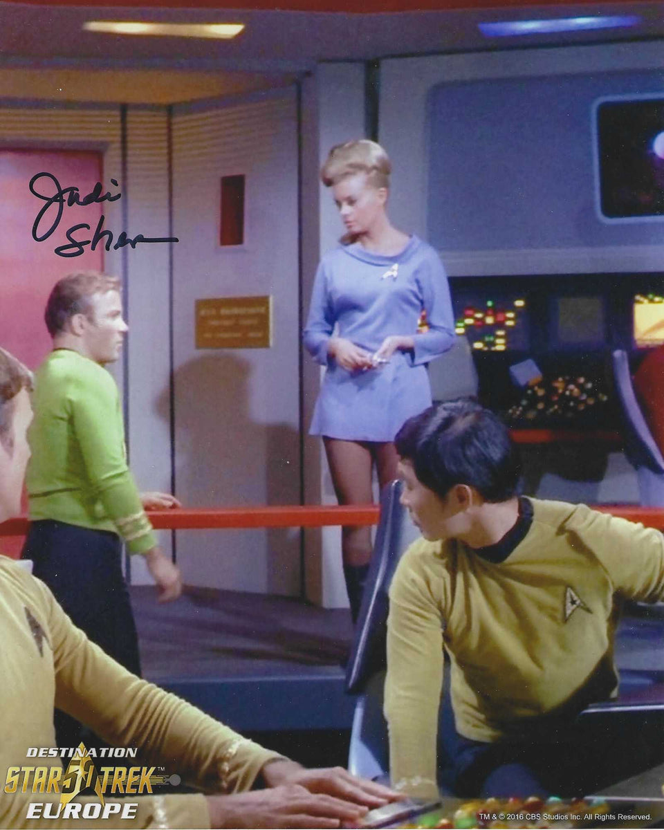 Judy Sherven 10x8 signed in Black Star Trek – Showmasters Comic Con ...