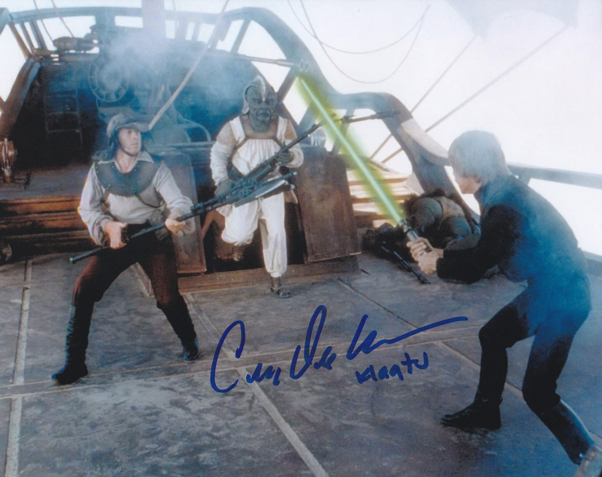 Corey Dee Williams 10x8 signed in Blue - Star Wars – Showmasters Comic ...