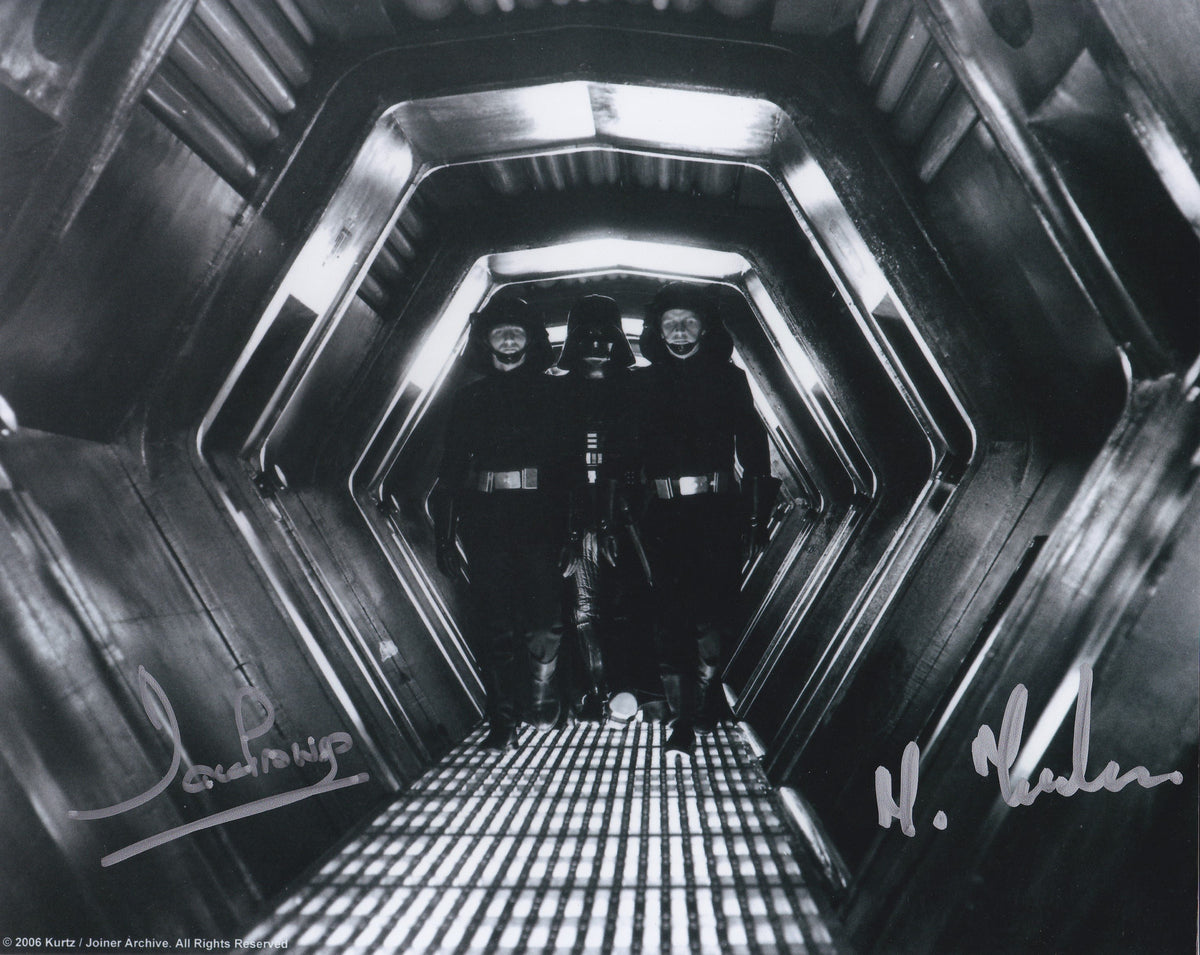 Dave Prowse and Harry Fielder 10x8 DOUBLE signed in Silver - Star Wars ...