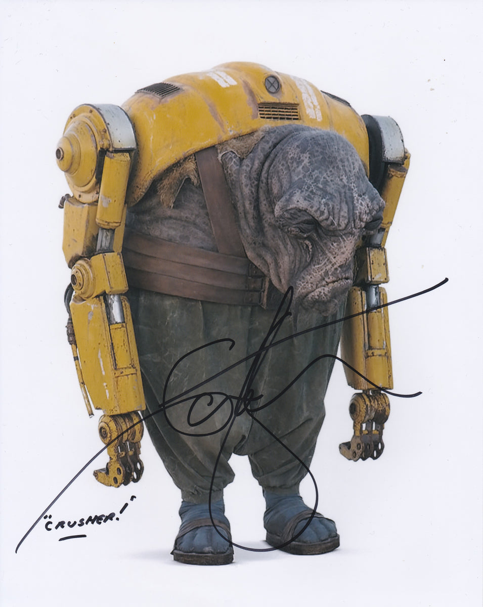 Ian Whyte 10x8 signed in Black Star Wars The Force Awakens ...