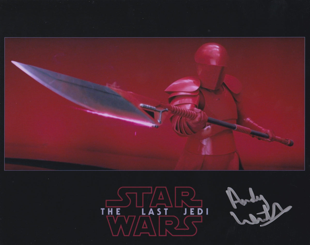 Andy Wareham 10x8 signed in Star Wars – Showmasters Comic Con Official ...