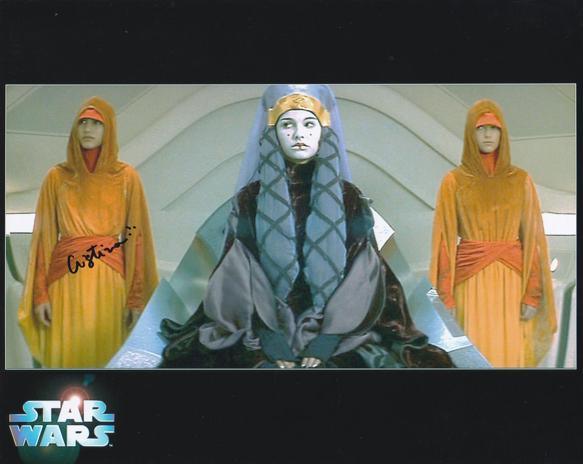 Cristina da Silva 10x8 signed in Black Star Wars The Phantom Menace ...