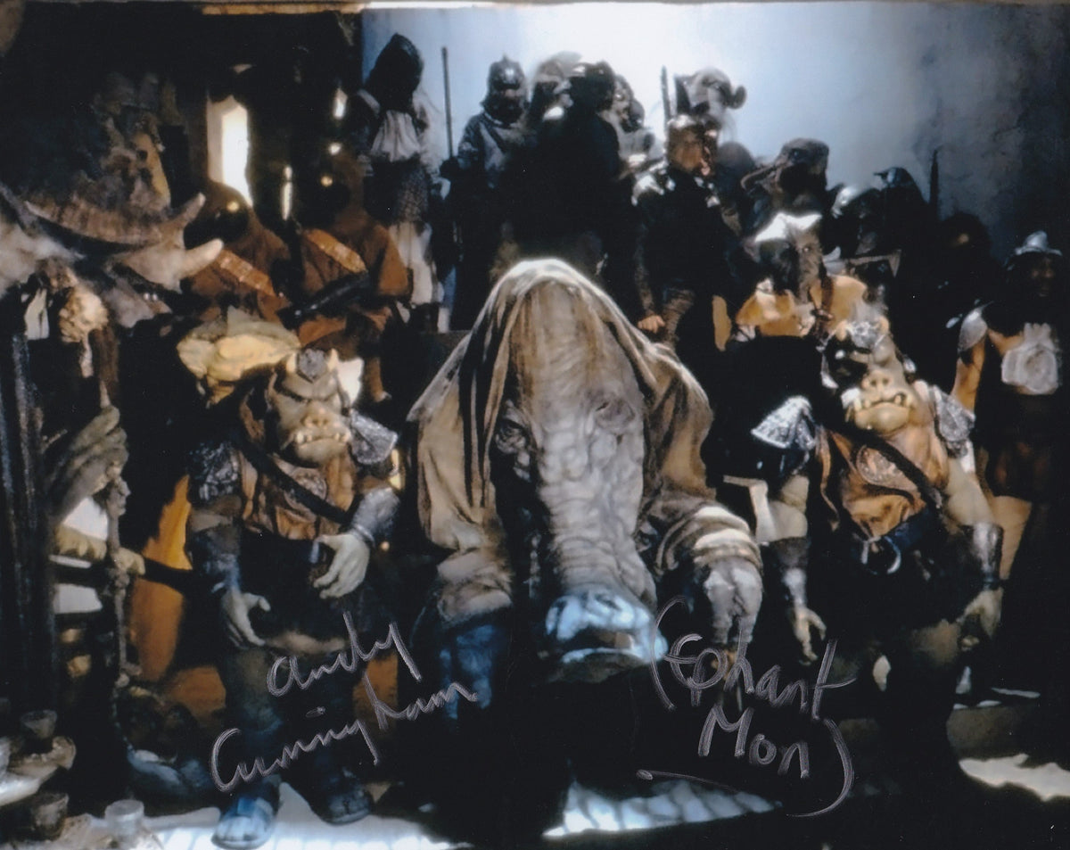 Andy Cunningham 10x8 signed in Silver Return of the Jedi – Showmasters ...