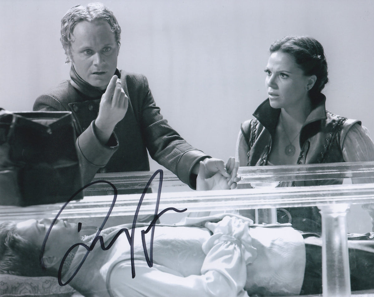 David Anders 10x8 signed in Black Once Upon A Time – Showmasters Comic ...