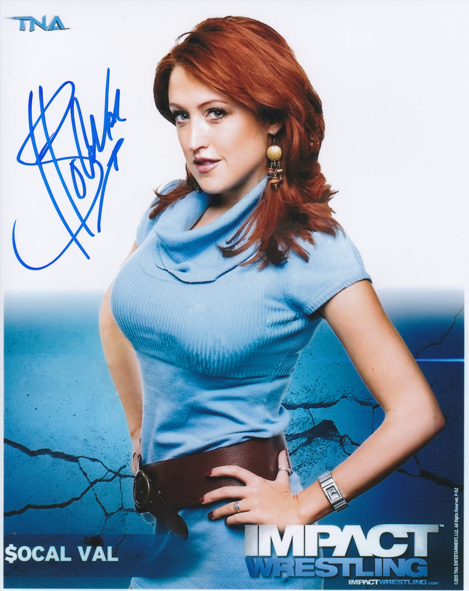 SoCal Val 10x8 signed in Blue Wrestling – Showmasters Comic Con ...
