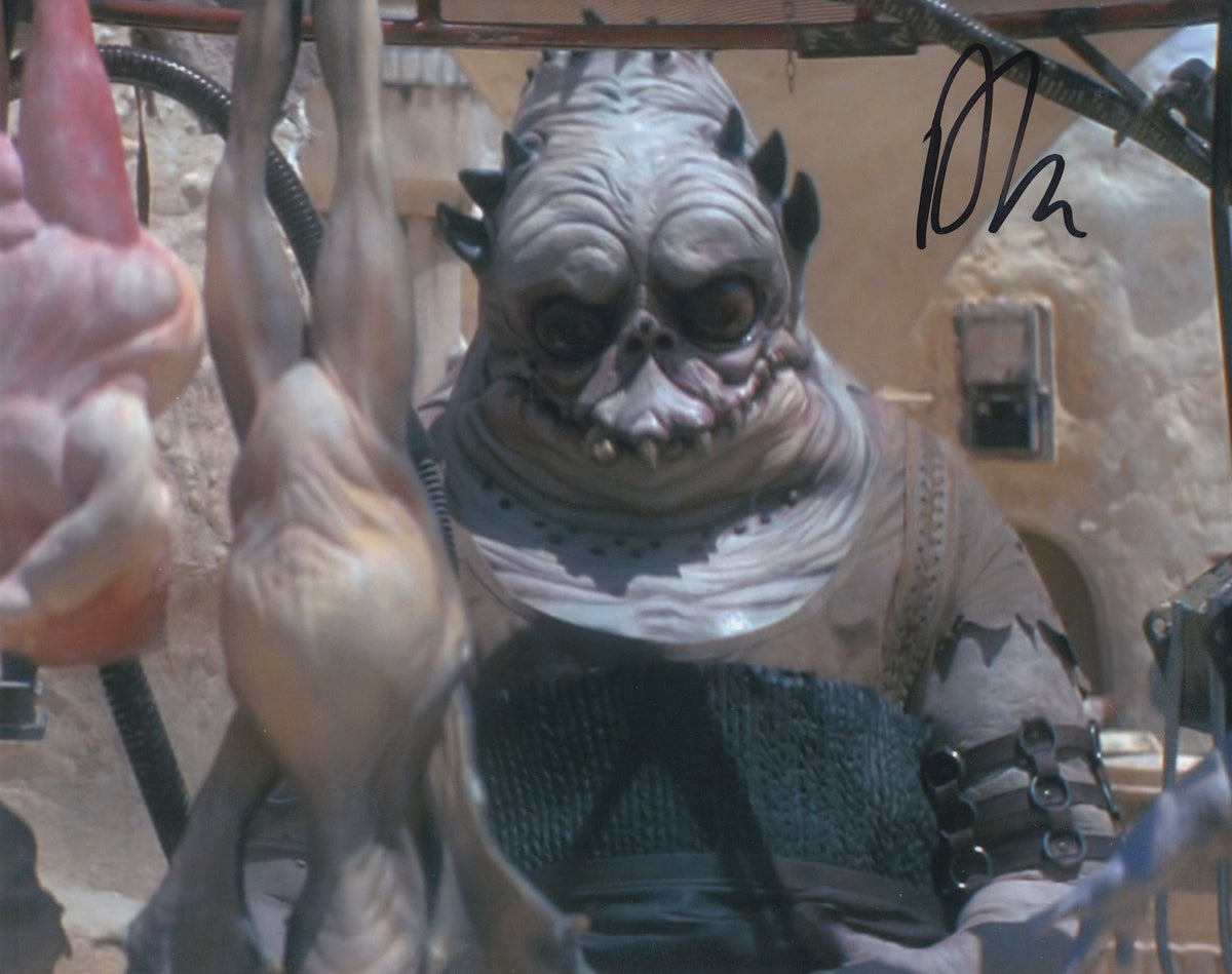 Toby Longworth 10x8 signed in Black Star Wars The Phantom Menace ...