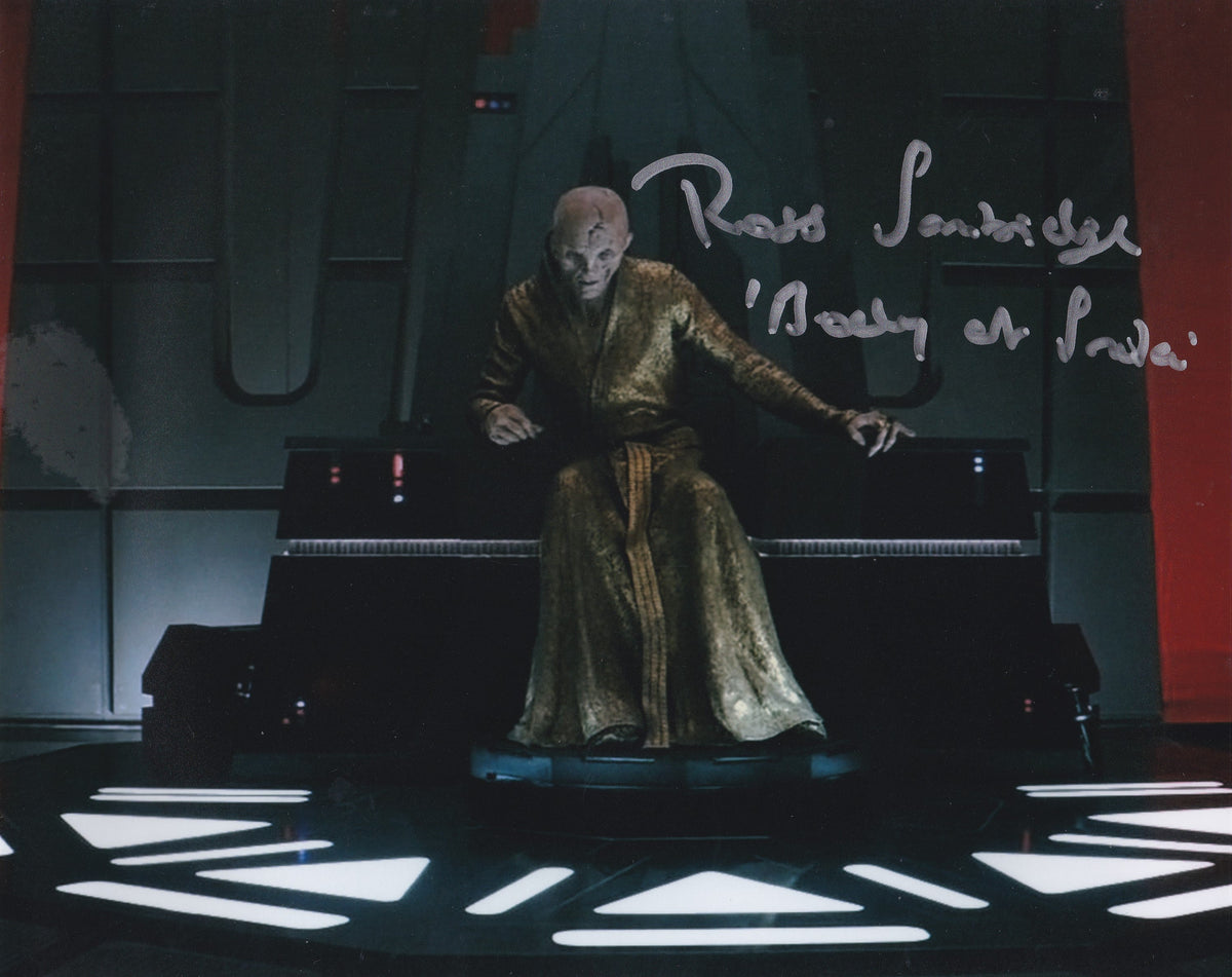 Ross Sambridge 10x8 signed in Silver Star Wars The Last Jedi ...