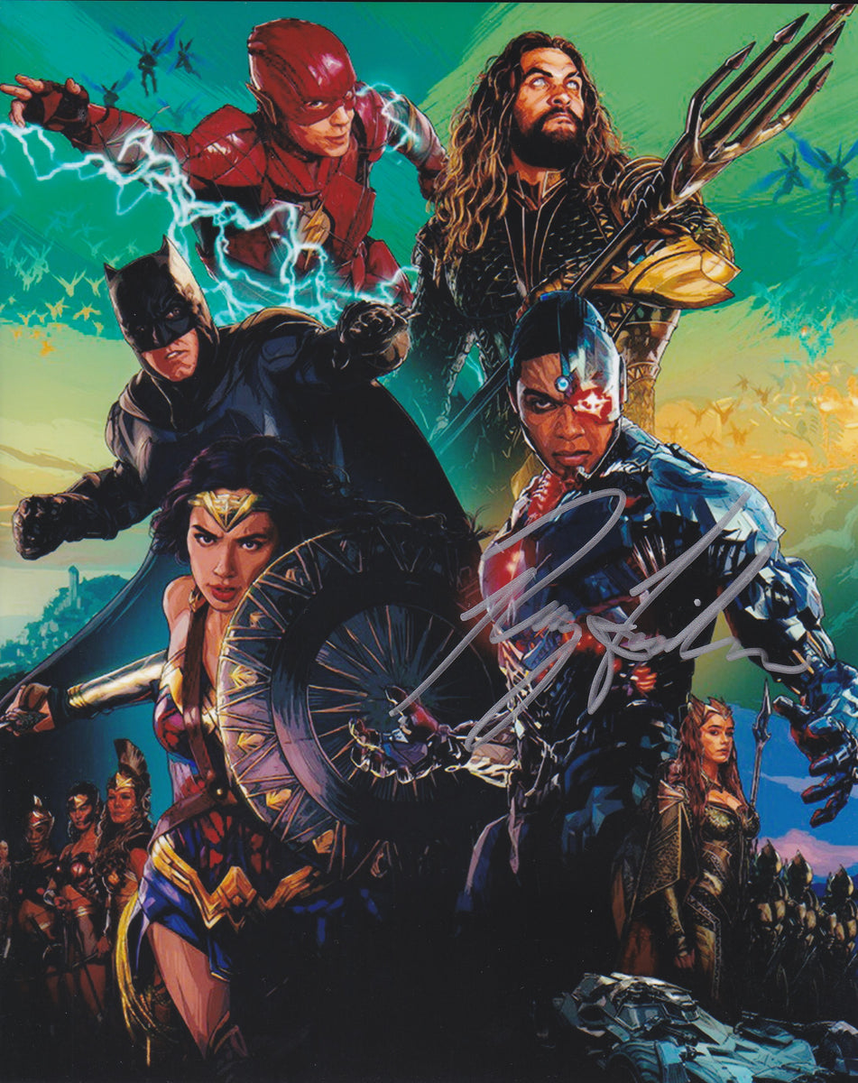 Ray Fisher 10x8 signed in silver DC Universe – Showmasters Comic Con ...