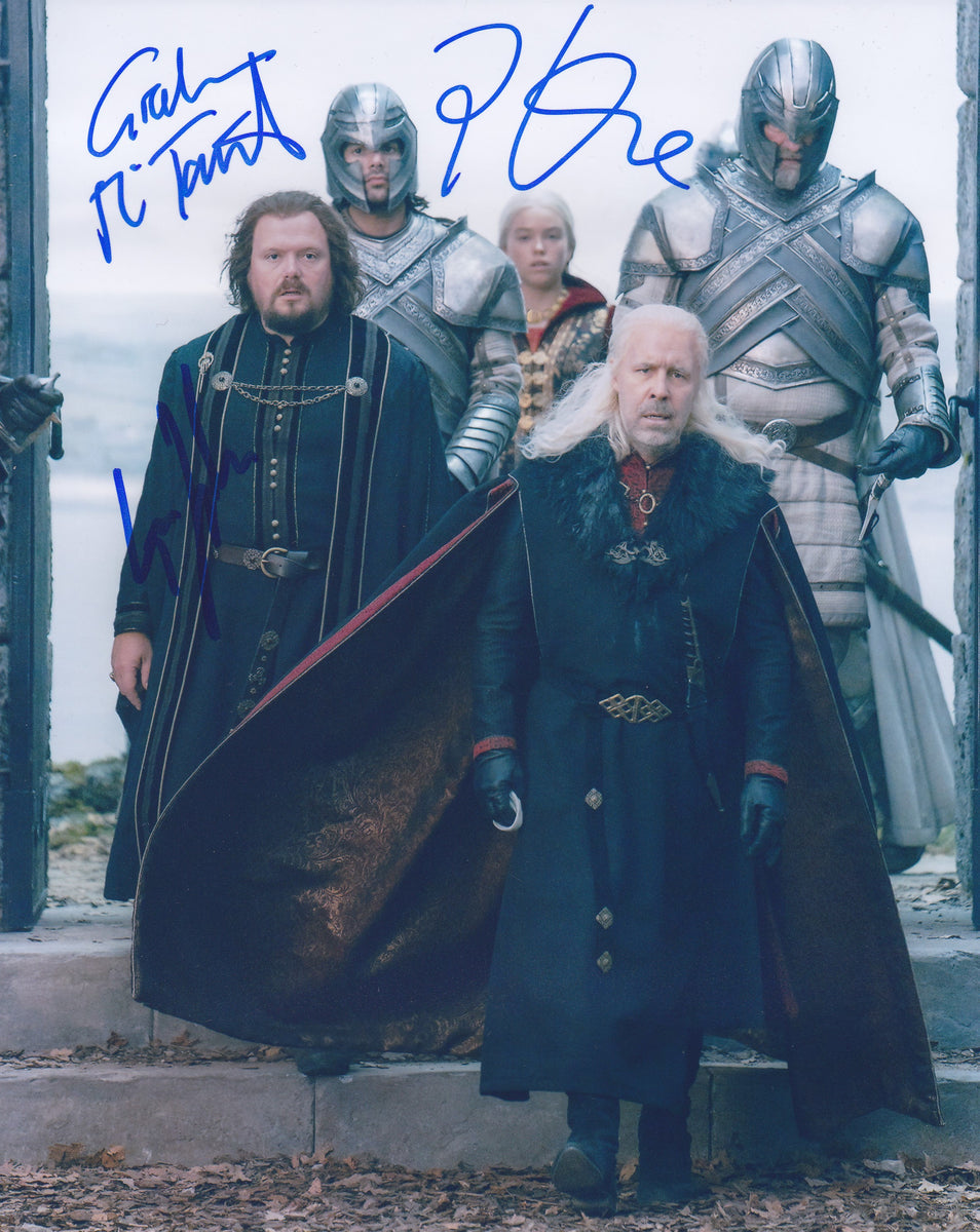 Paddy Constantine ,Gavin Spokes & Graham McTavish 10x8 signed in Blue ...