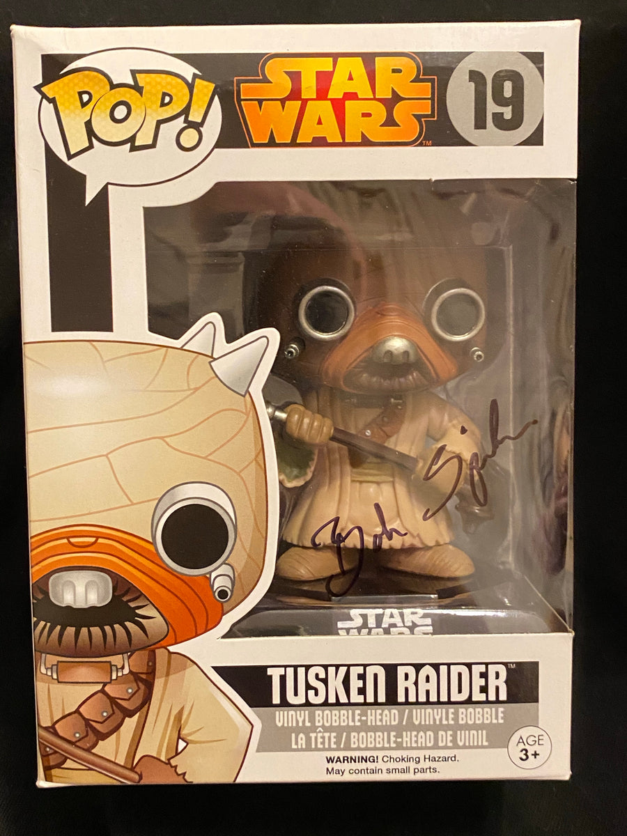 Bob Spiker Tuskin raider Funko signed in Black Sharpie pen ...